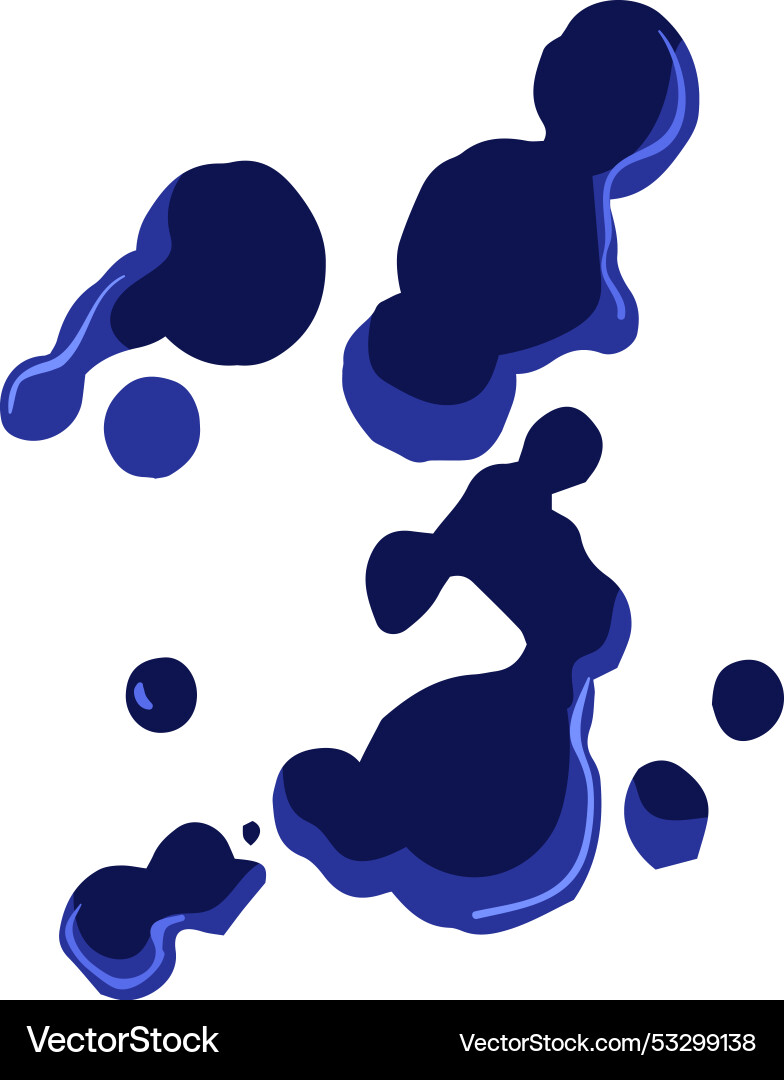 Abstract ballpoint pen splatter cartoon Royalty Free Vector