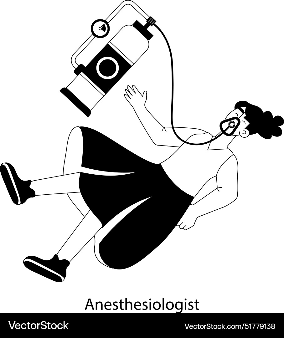 Anesthesia Royalty Free Vector Image - VectorStock