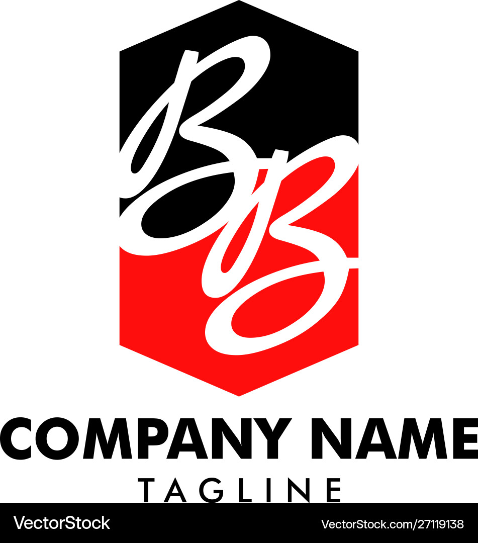 BB Initial Logo Template Royalty Free Vector Image