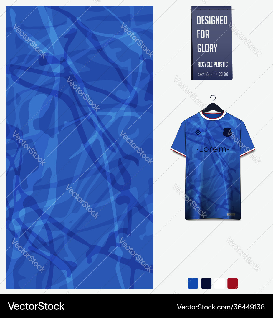 Blue abstract background fabric pattern design Vector Image