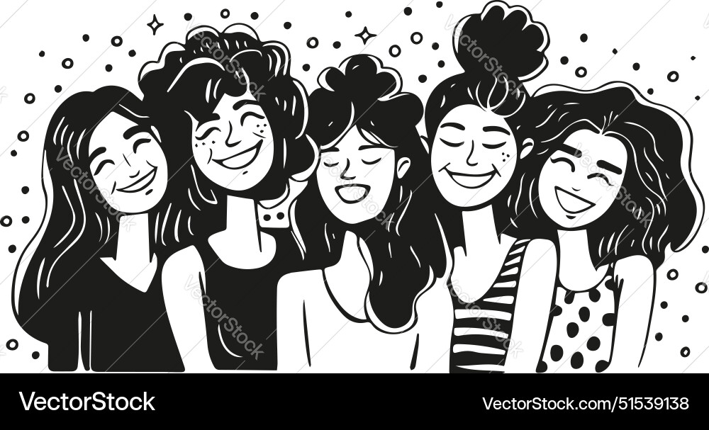 Laughing women Royalty Free Vector Image - VectorStock