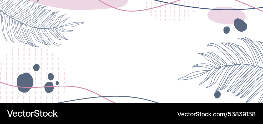 Leaf background flower leaves pattern minimal Vector Image