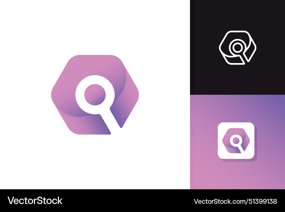 Search logo design icon template Royalty Free Vector Image