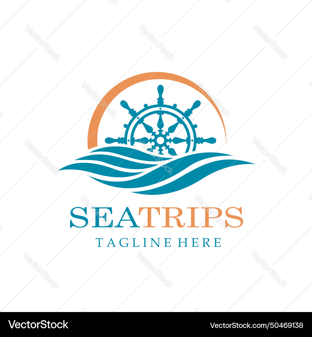 Ship helm wheel Royalty Free Vector Image - VectorStock
