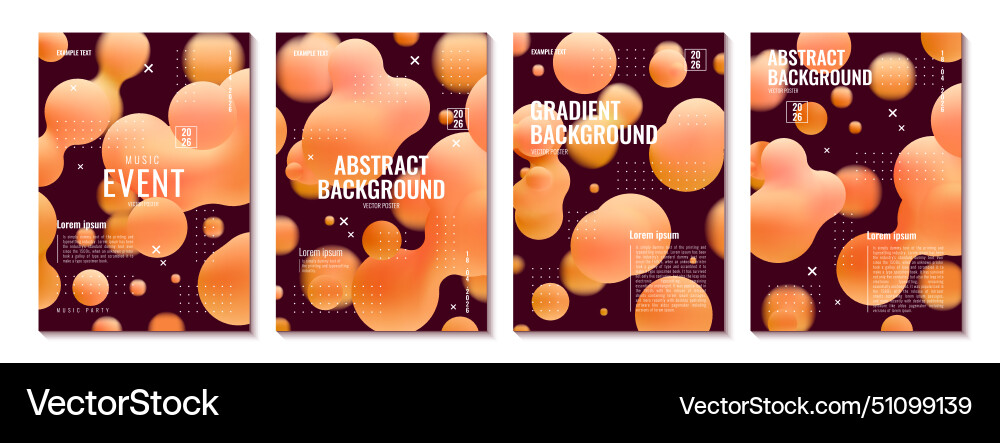 3d liquid set Royalty Free Vector Image - VectorStock