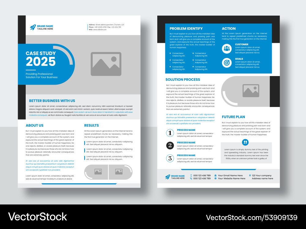 Case Study Flyer Template – Marketing & Reports
