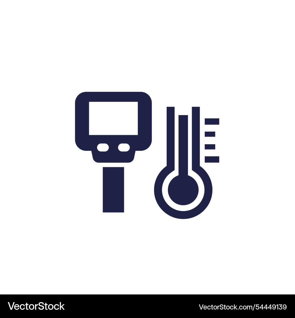 Thermal imager icon on white infrared camera Vector Image