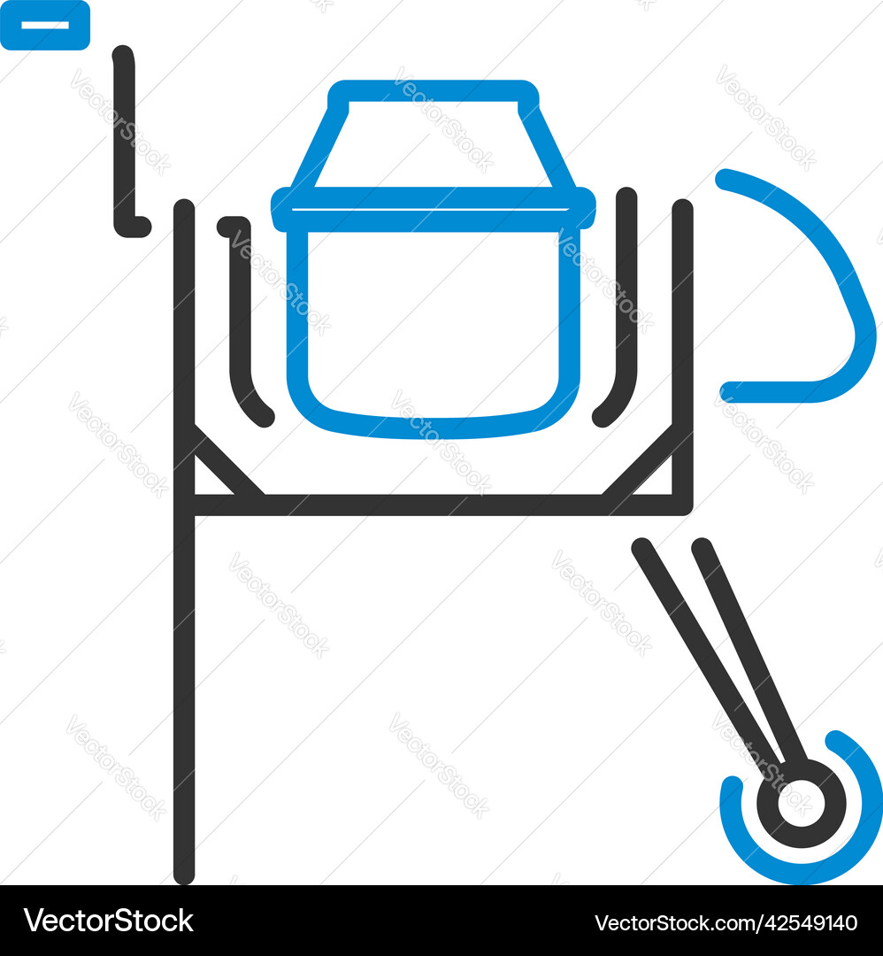Icon of concrete mixer Royalty Free Vector Image