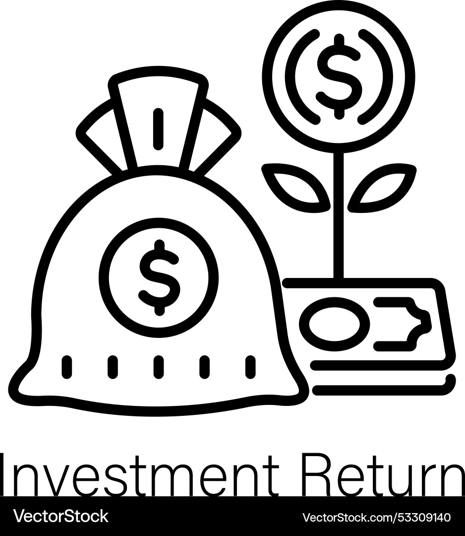 Investment return Royalty Free Vector Image - VectorStock