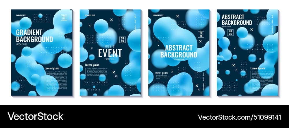 3d liquid set Royalty Free Vector Image - VectorStock