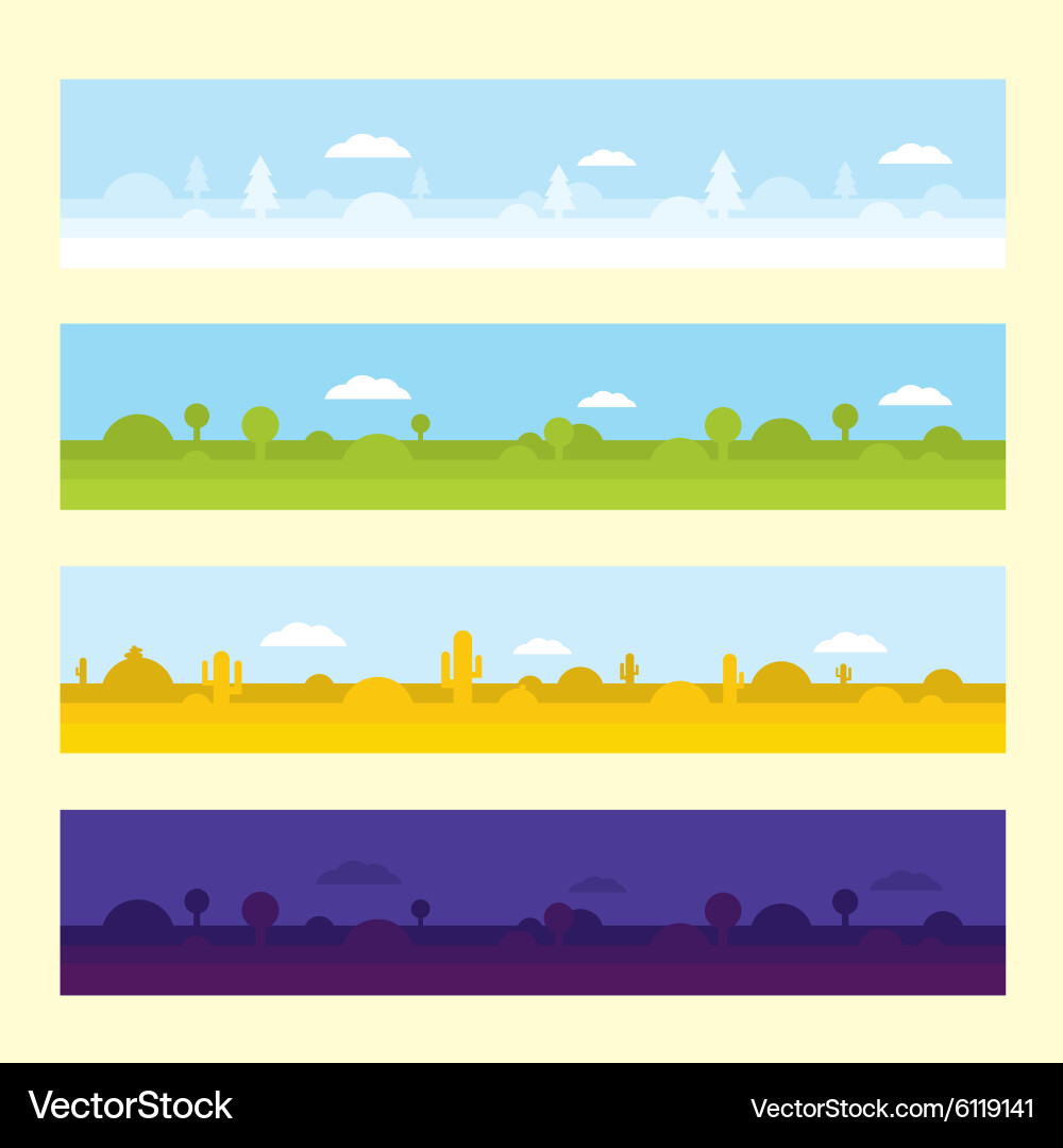 Desert & Grassland Ground Assets Royalty Free Vector