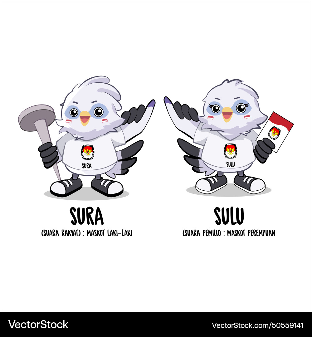 Garuda bird mascot from indonesia for general Vector Image