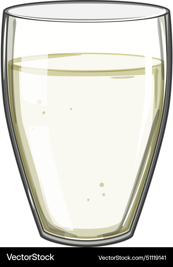 Morning milk cup cartoon Royalty Free Vector Image