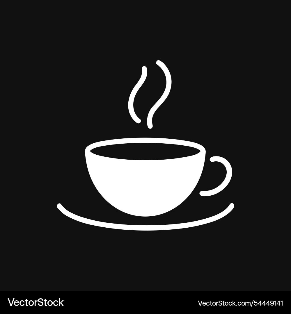 Simple coffee logo design abstract coffee cup Vector Image