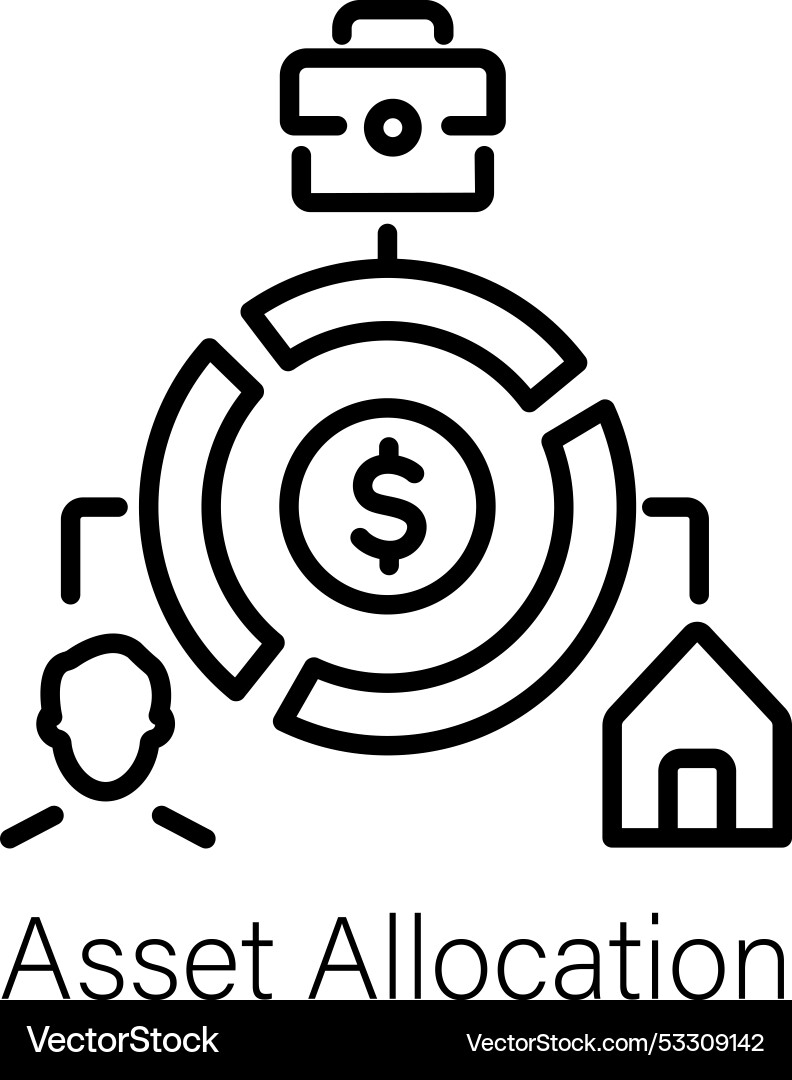 Asset Allocation Royalty Free Vector Image Vectorstock