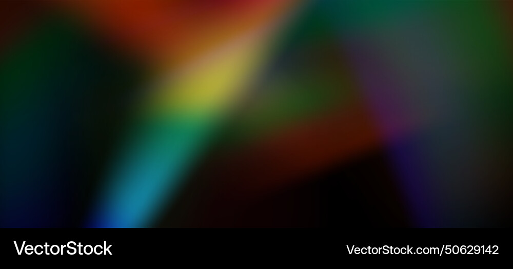Blurred rainbow refraction overlay effect light Vector Image