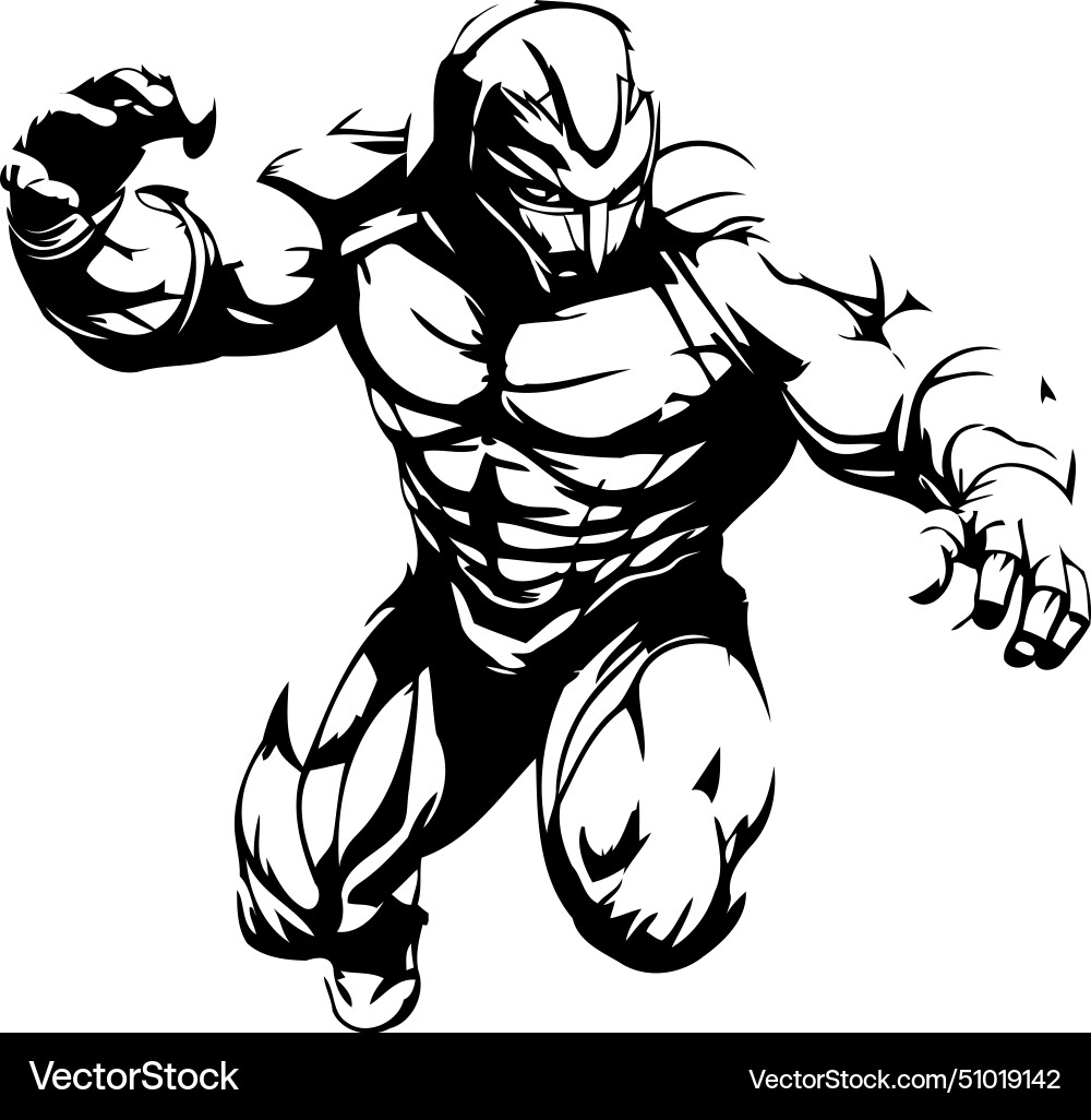 Superhero action cartoon graphic Royalty Free Vector Image