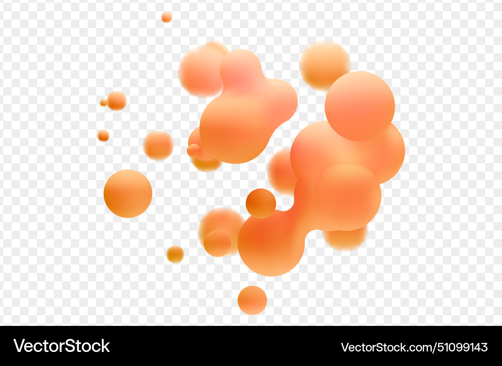 3d liquid set Royalty Free Vector Image - VectorStock