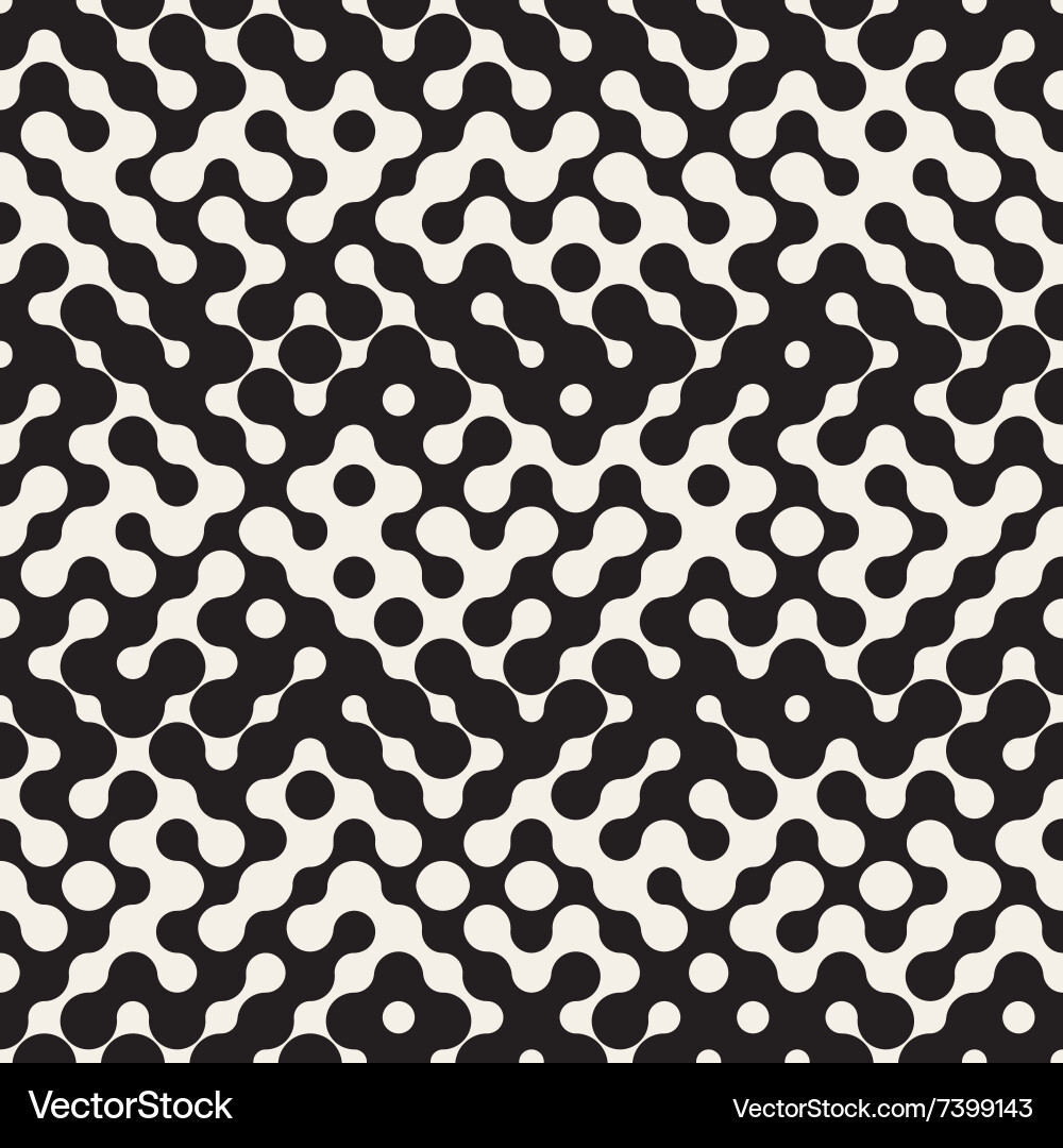 Black and White Halftone Pattern Royalty Free Vector Image