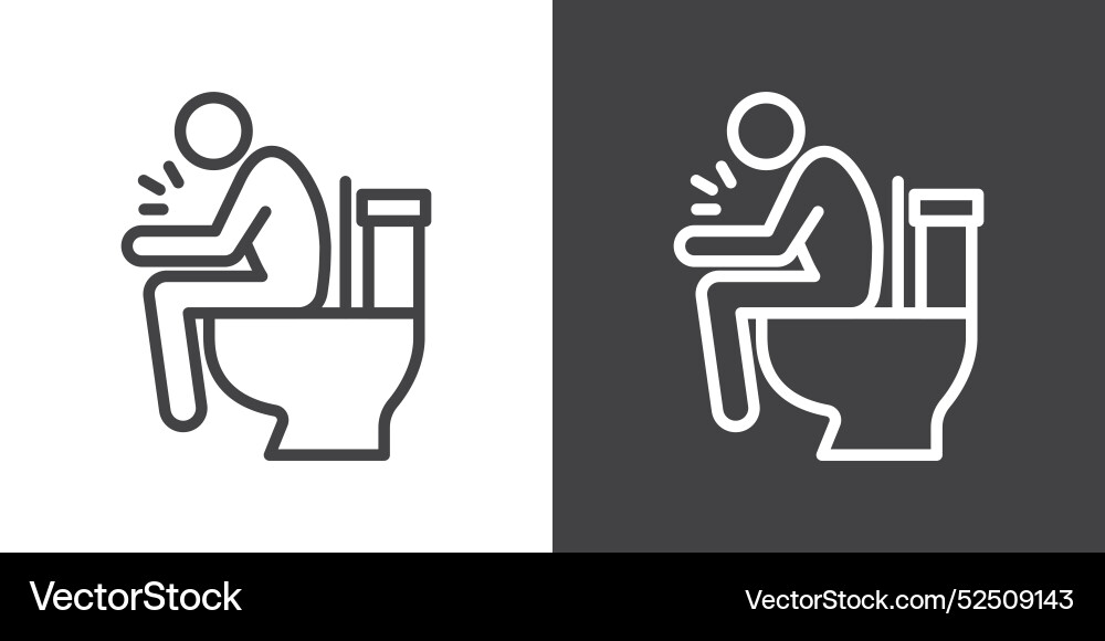 Diarrhea icon Royalty Free Vector Image - VectorStock