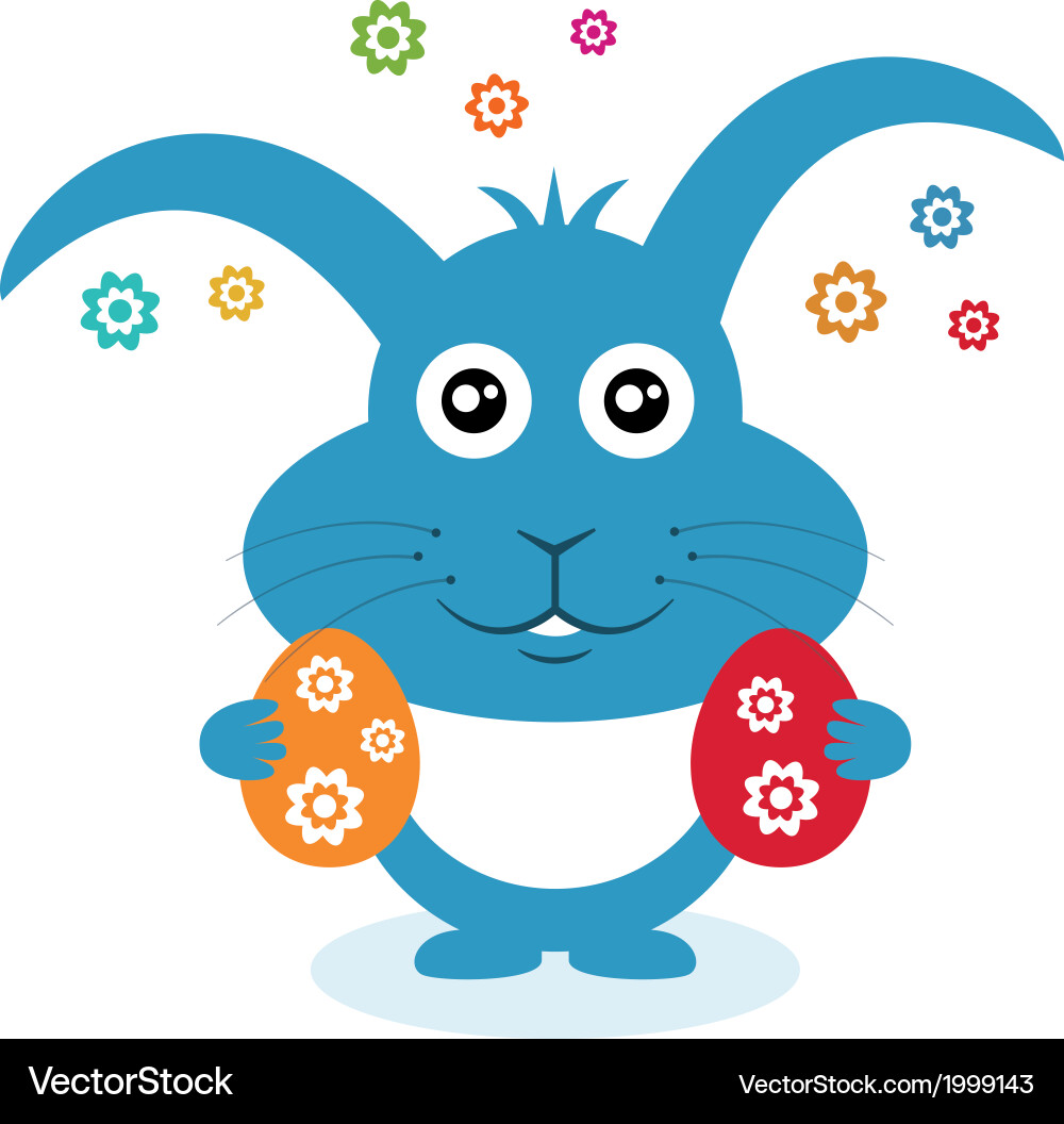 Easter bunny Royalty Free Vector Image - VectorStock