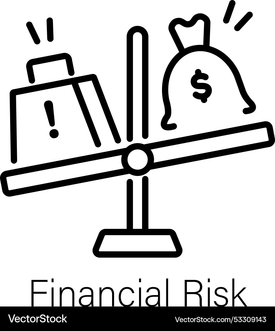 Financial risk Royalty Free Vector Image - VectorStock