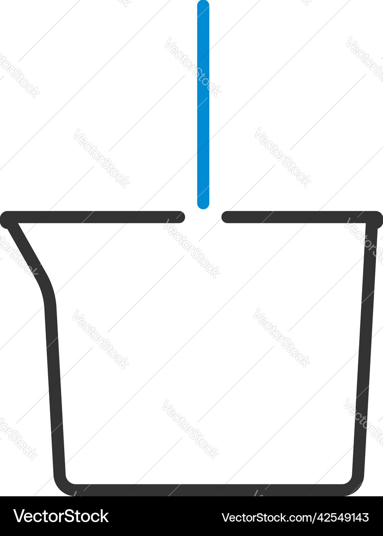 Icon of bucket Royalty Free Vector Image - VectorStock