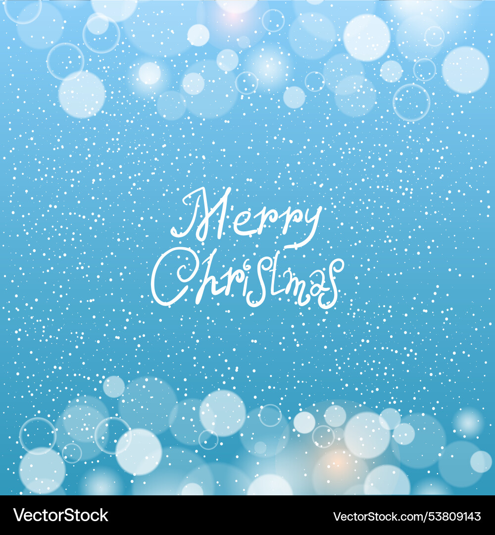 Winter abstract background with snow Royalty Free Vector