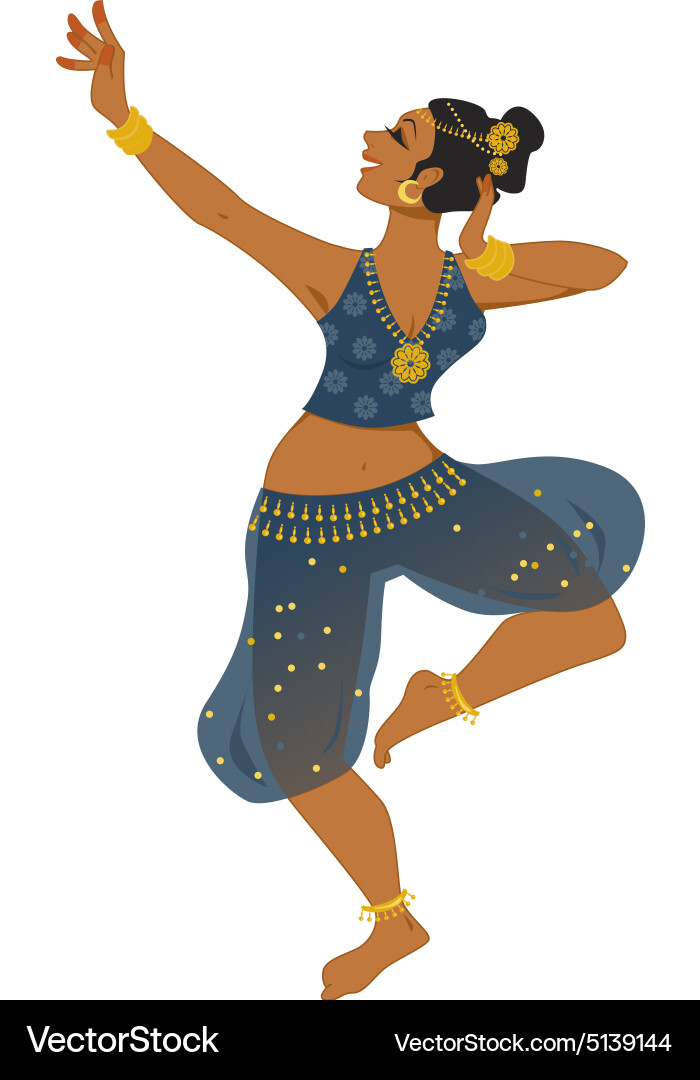 Indian dancer Royalty Free Vector Image - VectorStock