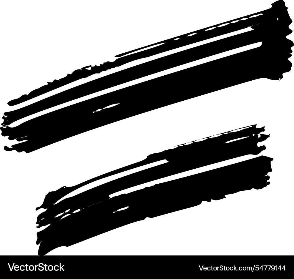 Mathematical equal sign brush stroke Royalty Free Vector