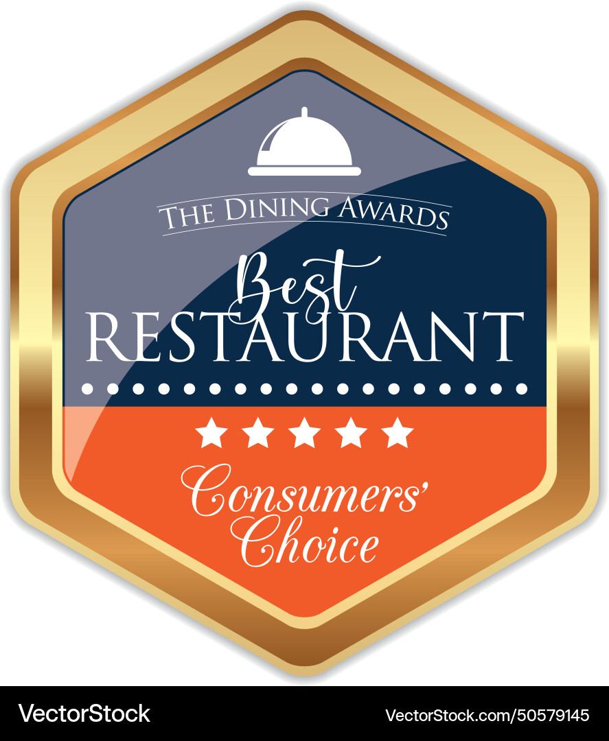 Best restaurant badge Royalty Free Vector Image