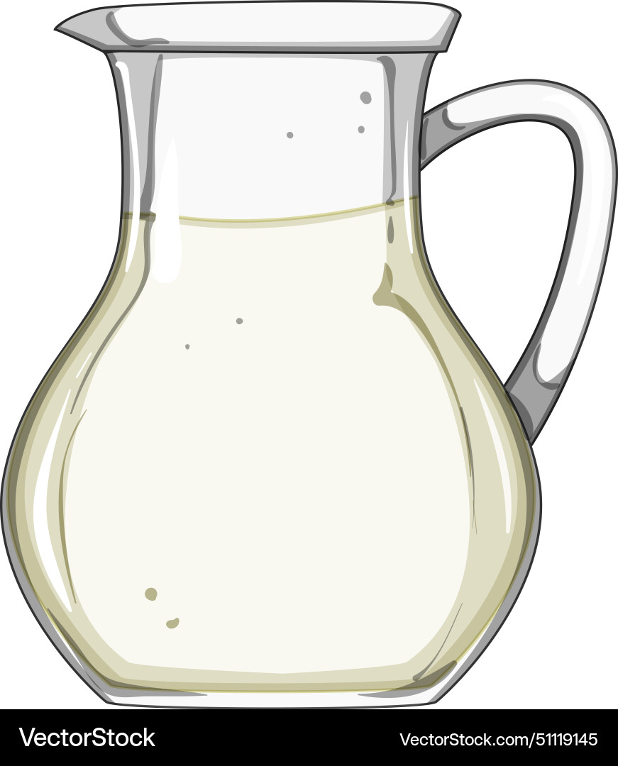 Dairy milk jug cartoon Royalty Free Vector Image
