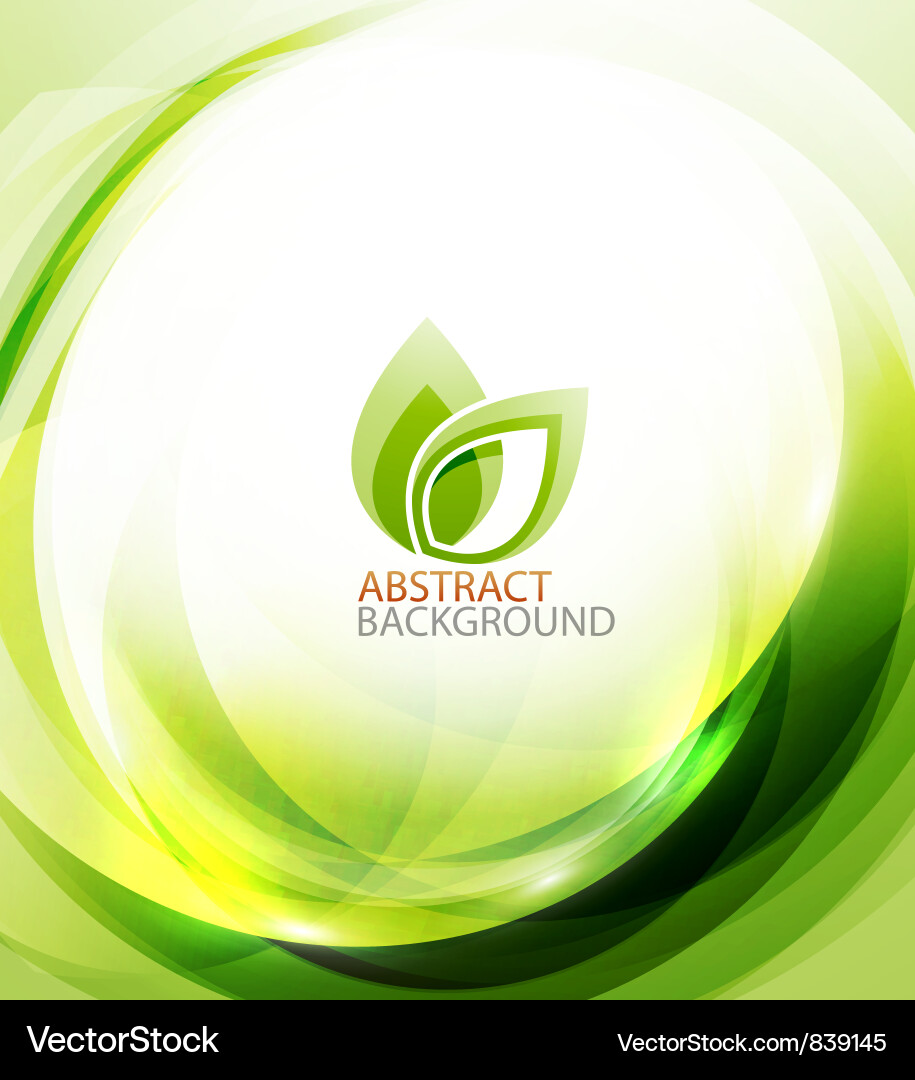 Green eco energy background Royalty Free Vector Image