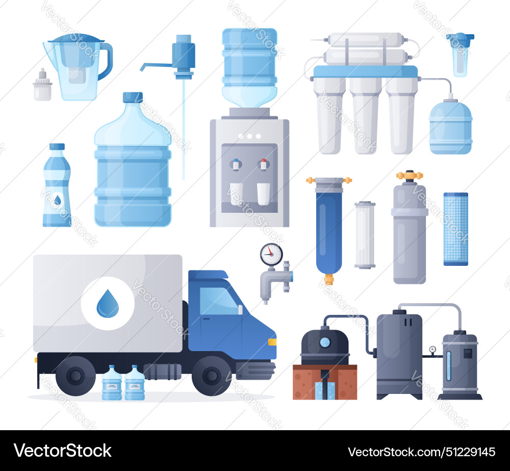 Water purification Royalty Free Vector Image - VectorStock