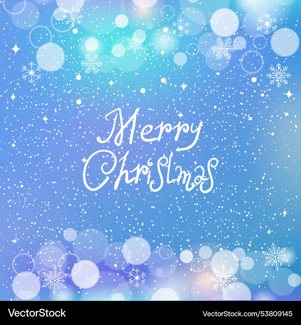 Winter abstract background with snow Royalty Free Vector