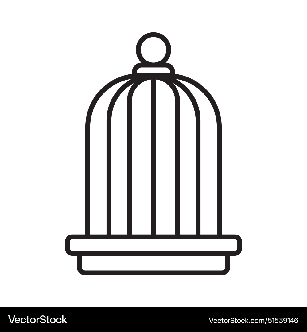 Bird cage icon Royalty Free Vector Image - VectorStock