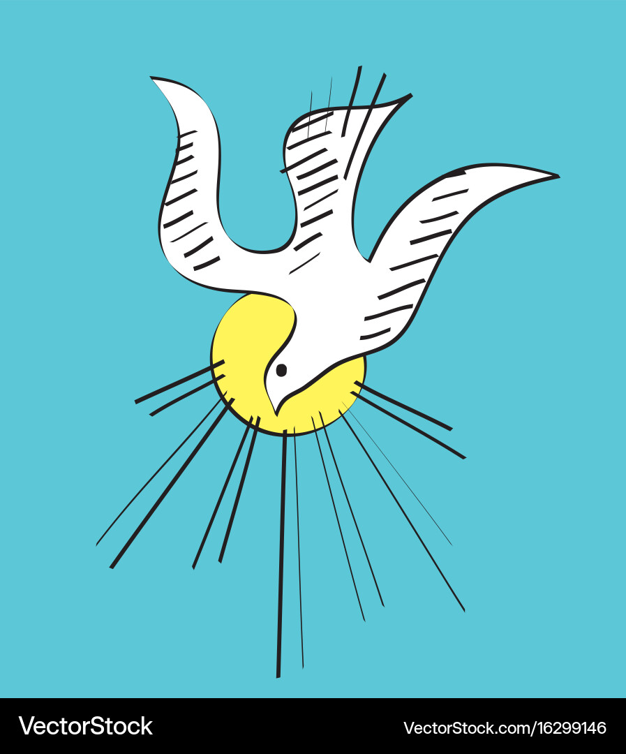 Holy Spirit Dove Outline