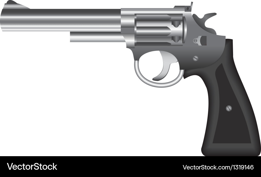 Metal Revolver Royalty Free Vector Image - VectorStock