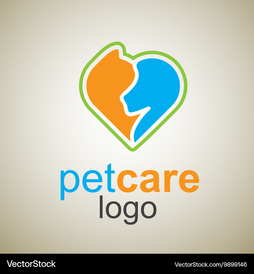 Pet care logo 1 Royalty Free Vector Image - VectorStock