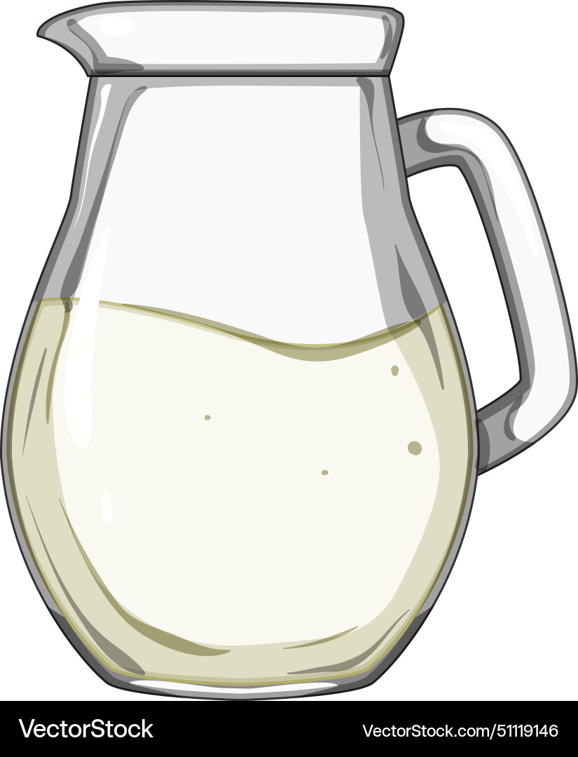 Plastic milk jug cartoon Royalty Free Vector Image