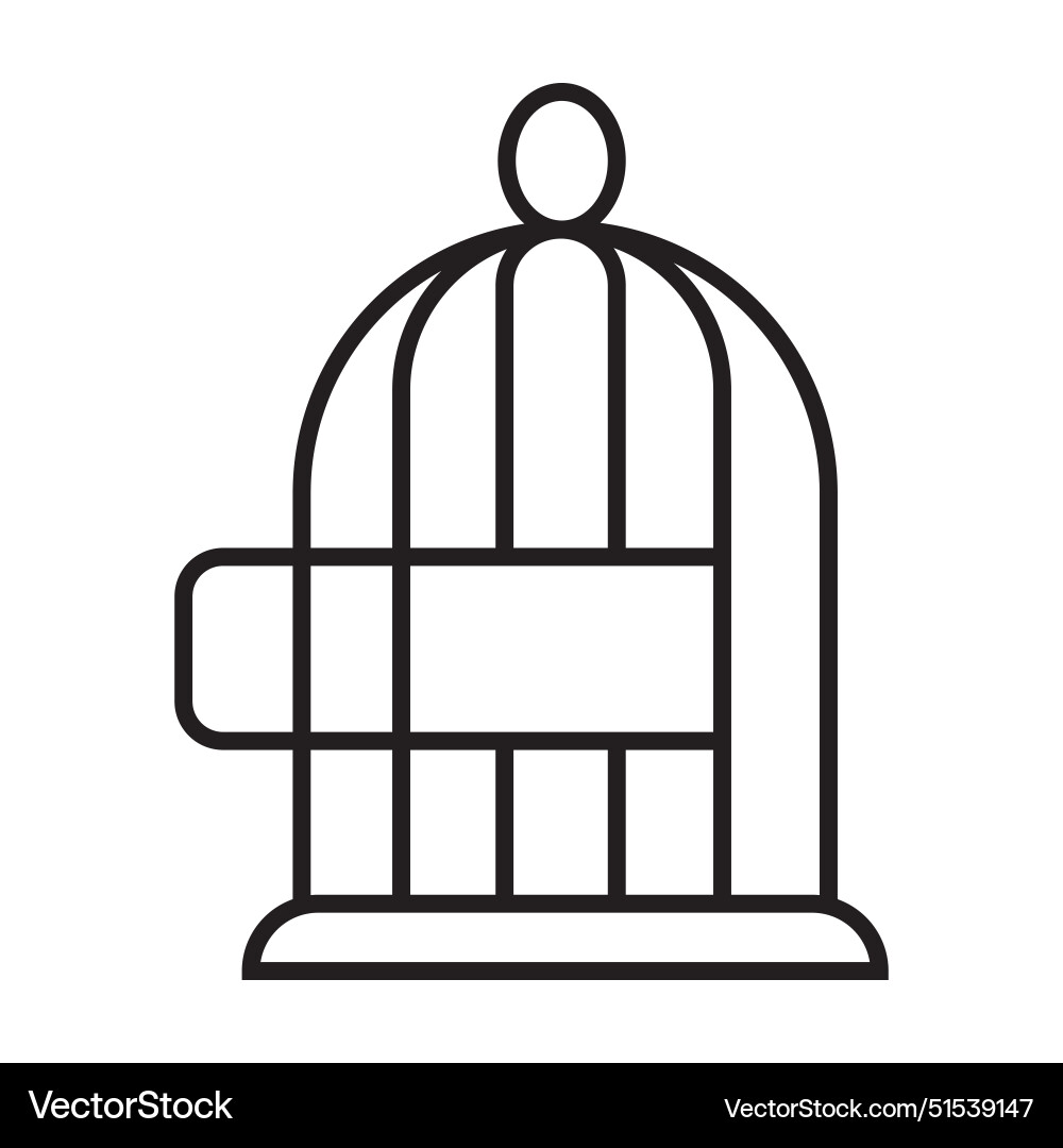 Bird cage icon Royalty Free Vector Image - VectorStock