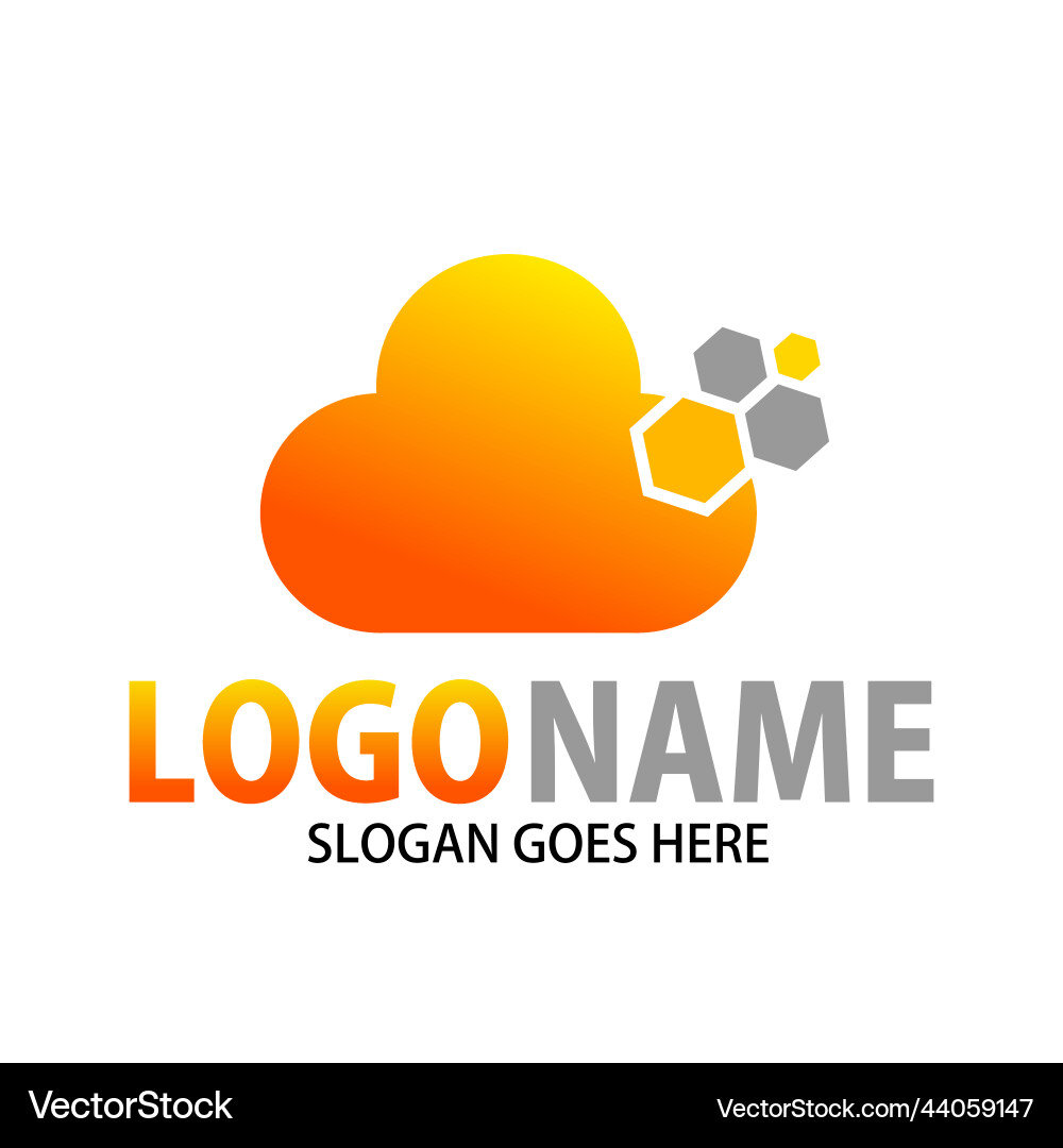 Cloud logo Royalty Free Vector Image - VectorStock