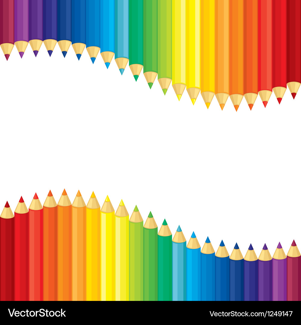 Pencil background Royalty Free Vector Image - VectorStock