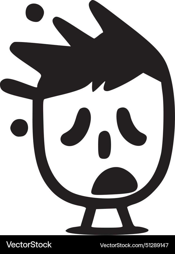 Sarcastic - minimalist and flat logo Royalty Free Vector