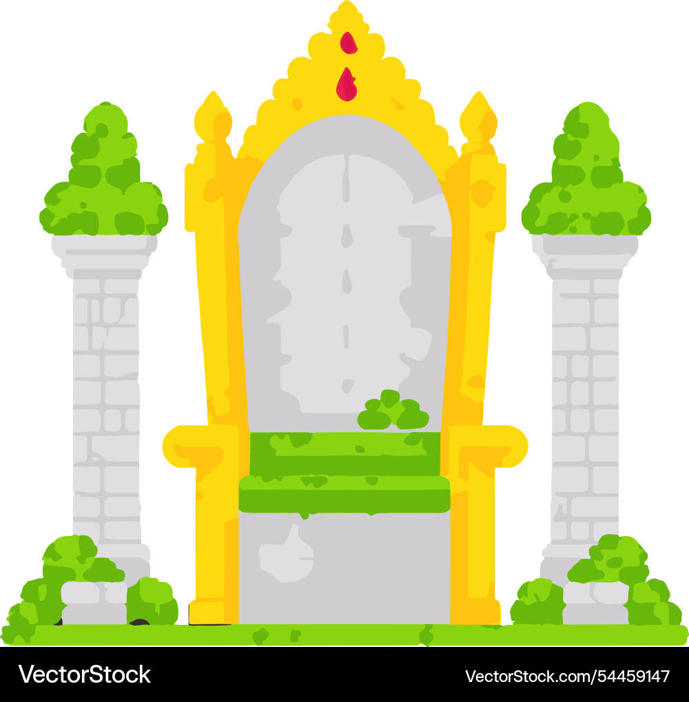 Throne royal heir monarch Royalty Free Vector Image
