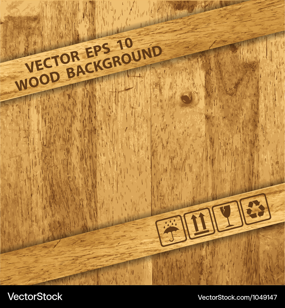 Wooden box texture Royalty Free Vector Image - VectorStock