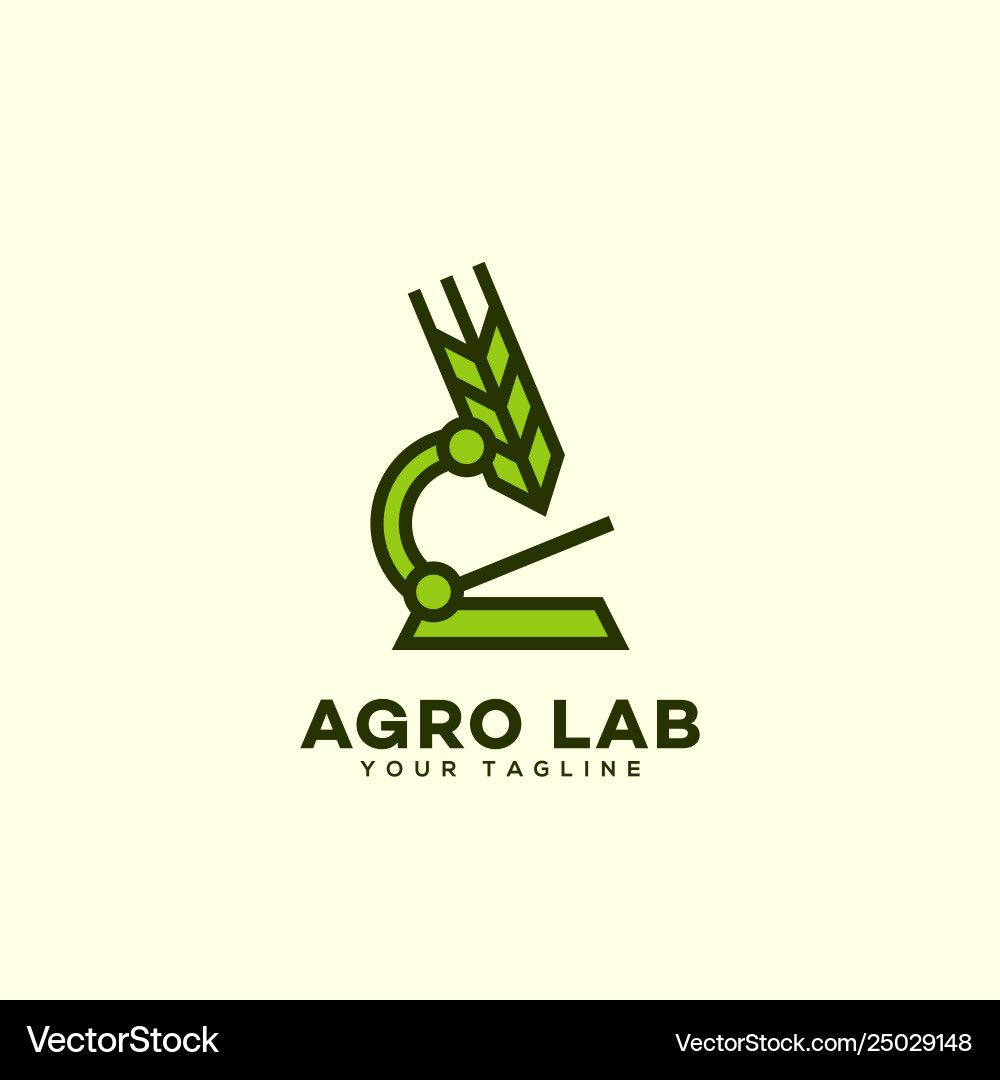 Agro lab logo Royalty Free Vector Image - VectorStock