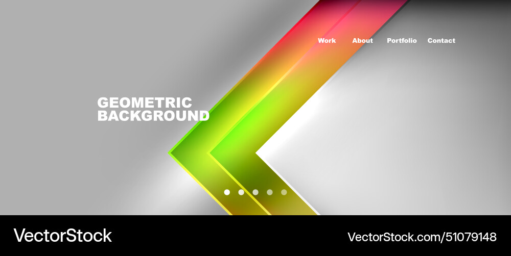 Colorful arrows in geometric pattern on gray Vector Image