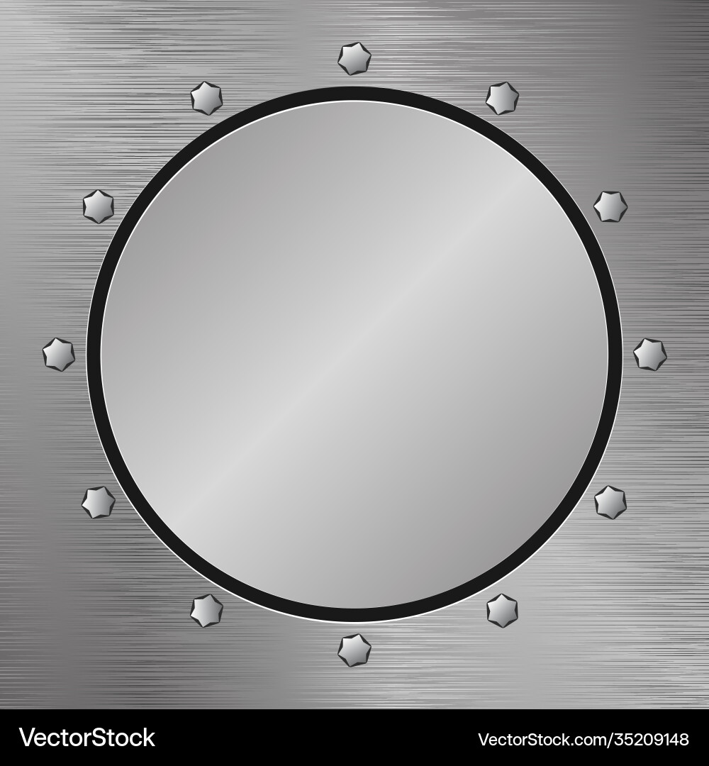 Metal panel Royalty Free Vector Image - VectorStock