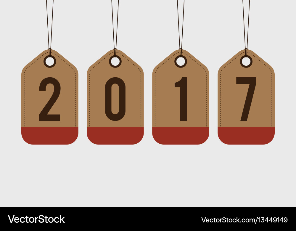2017 price tag concept Royalty Free Vector Image